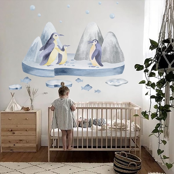 Penguin Wall Decals - Etsy