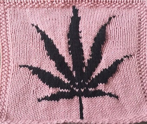 Pot Leaf Knit Pattern - Etsy