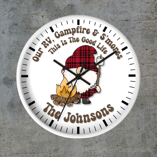 Rv Camper Wall Clock - Etsy