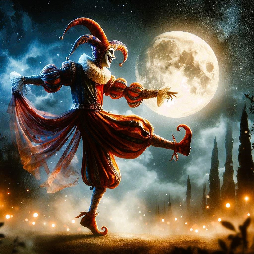 Jester Print the Jesters Moonlight Revelry - Etsy