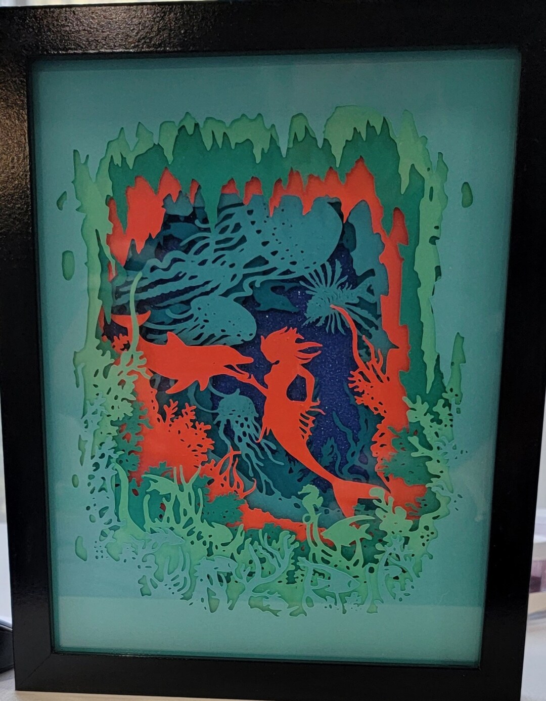 Mermaid Shadow Box - Etsy