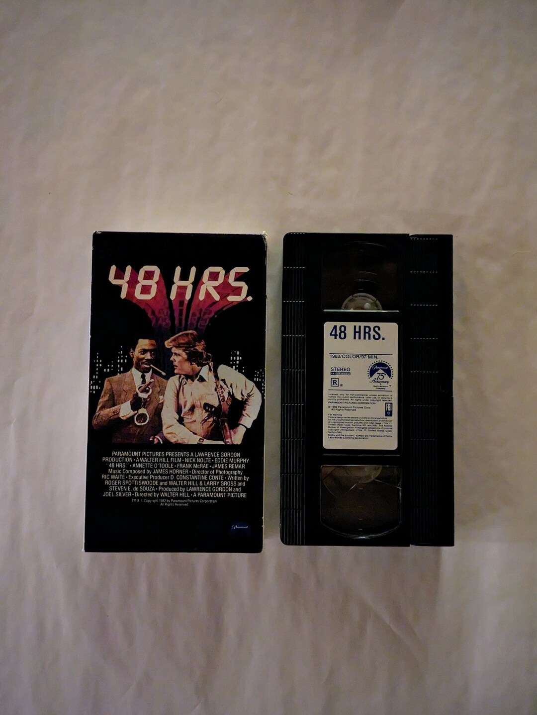 Vintage VHS Tape - 1982 - 48 Hours (action Comedy) Starring Nick Nolte ...
