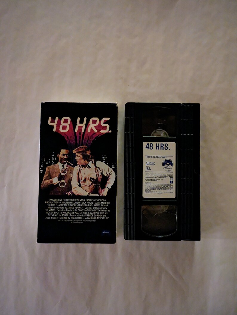 Vintage VHS Tape 1982 48 Hours action Comedy Starring Nick Nolte, Eddie ...