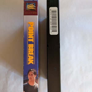 Vintage VHS Tape - 1991 - Point Break (action) Starring Patrick Swayze ...