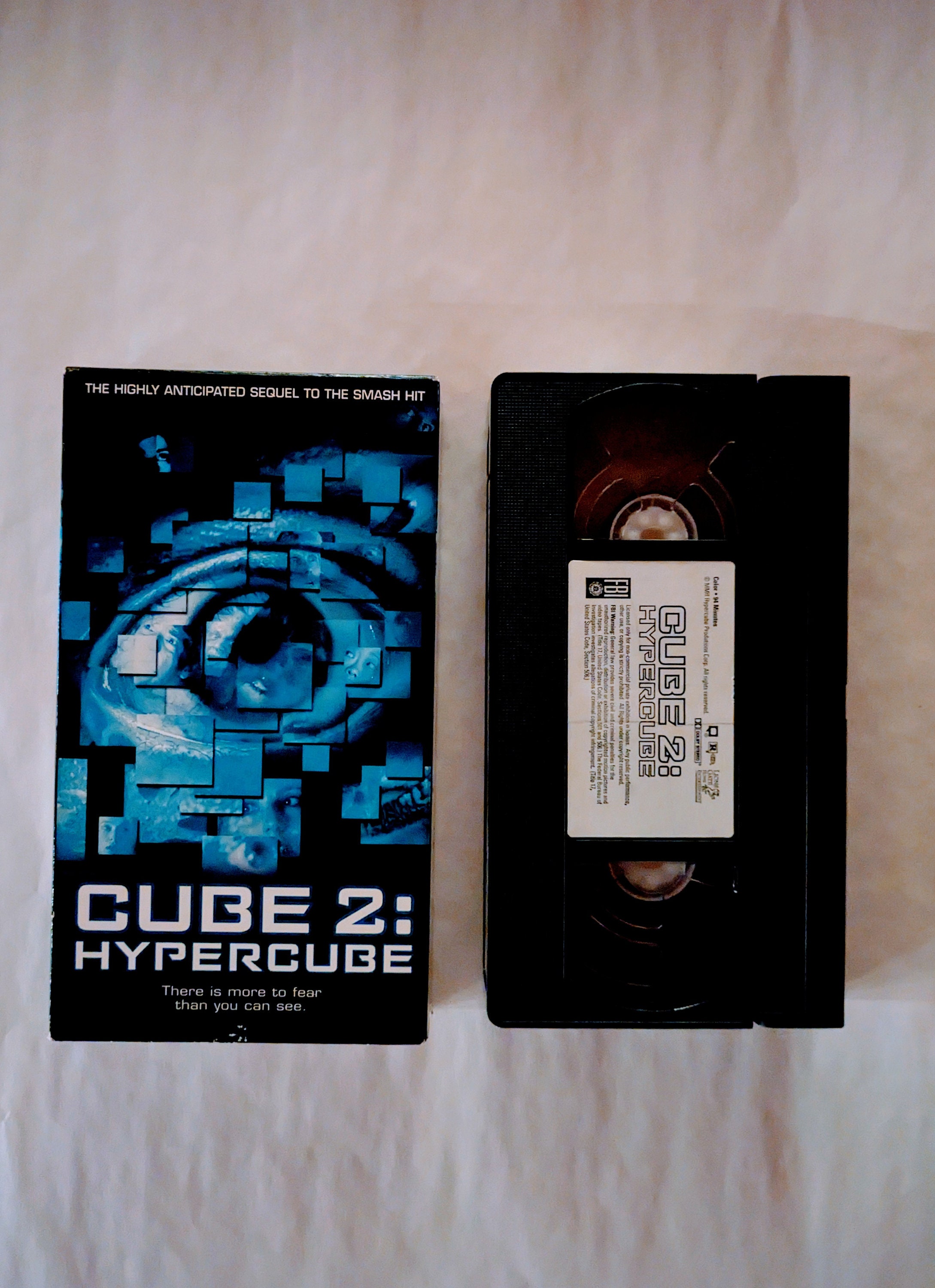 Vintage VHS Tape 2002 Cube 2: Hypercube sci-fi/horror Starring Kari ...