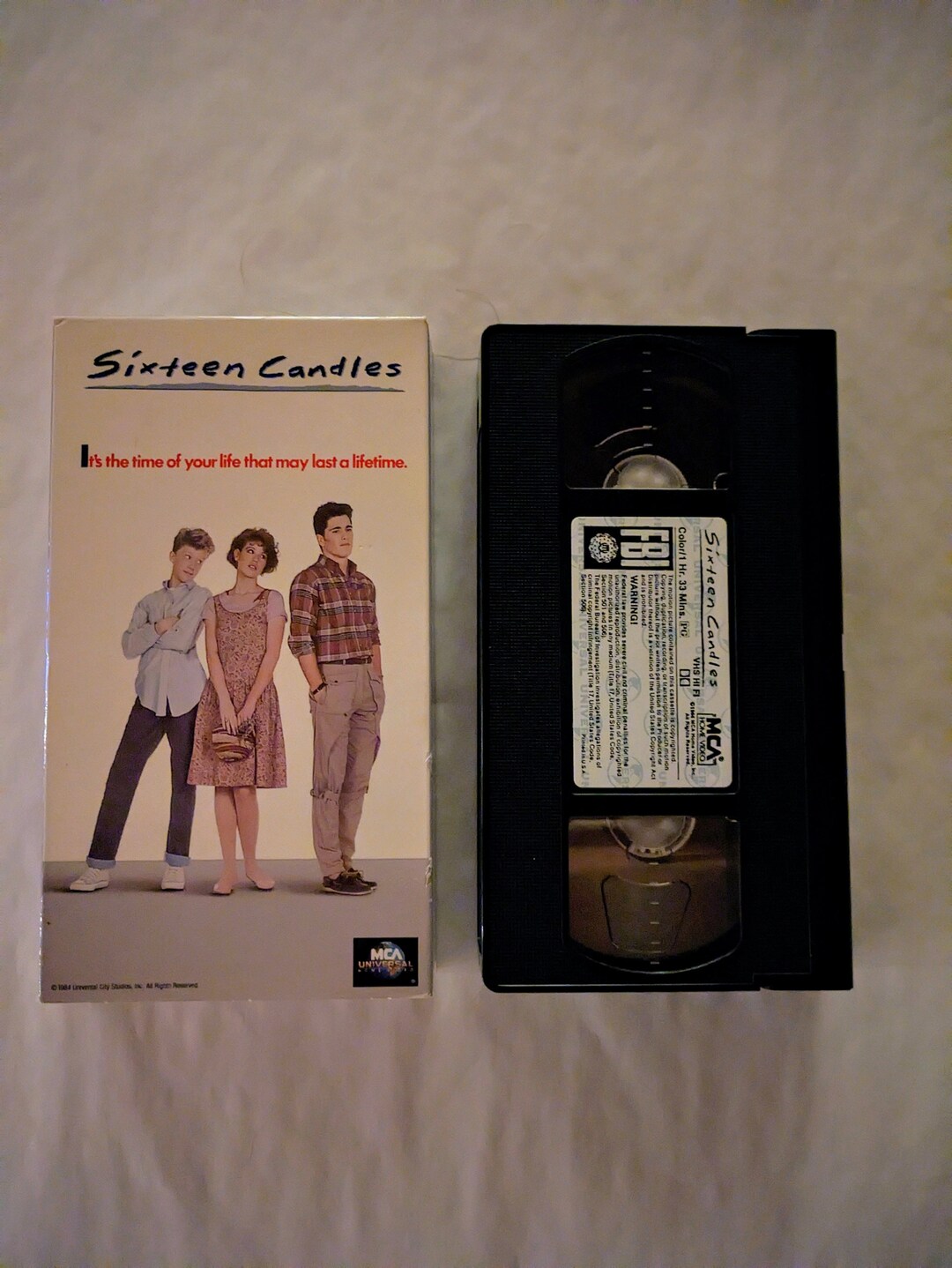 Vintage VHS Tape 1984 Sixteen Candles comedy Starring Molly Ringwald ...