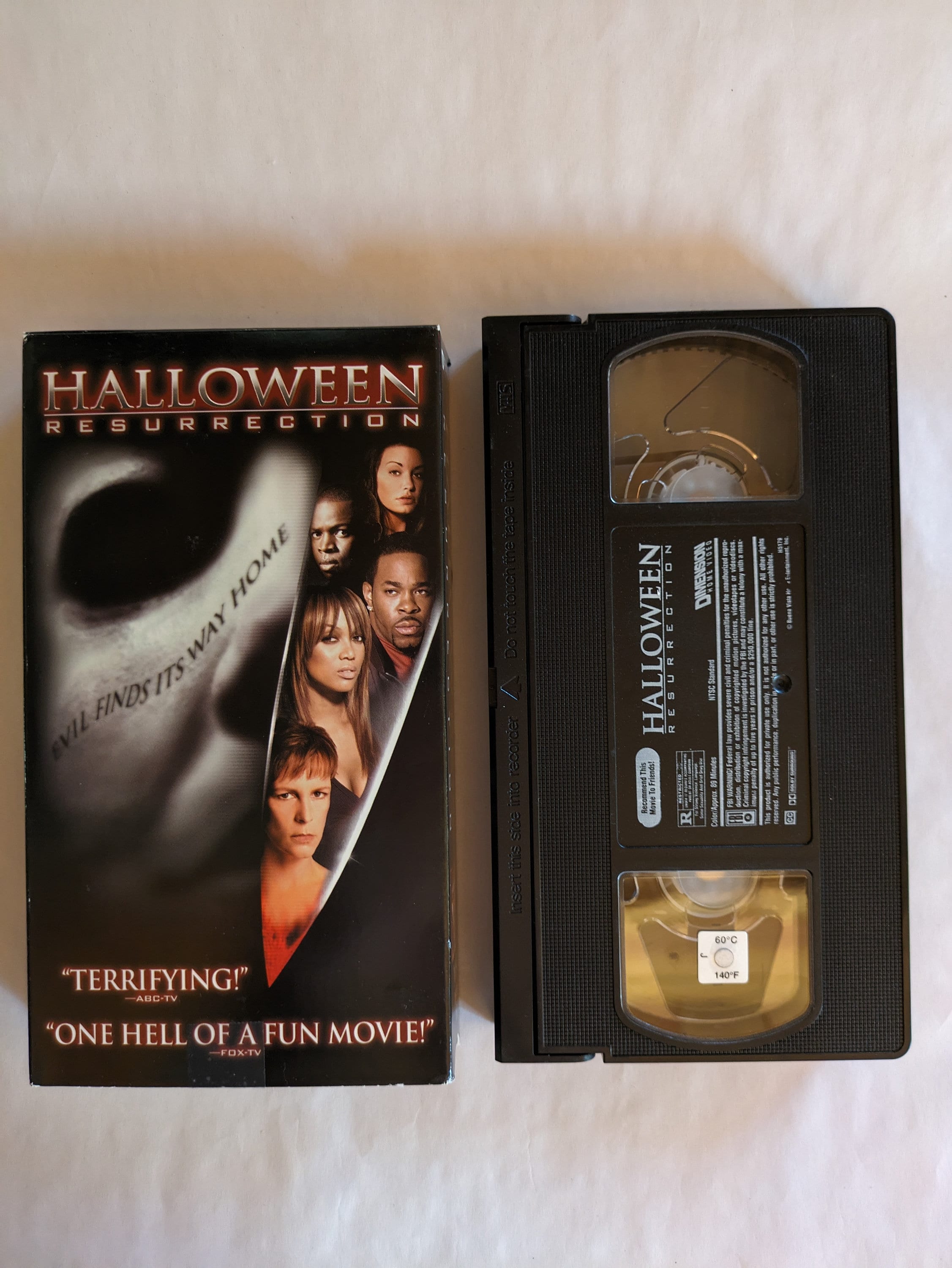 Vintage VHS Tape 2002 Halloween: Resurrection horror - Etsy