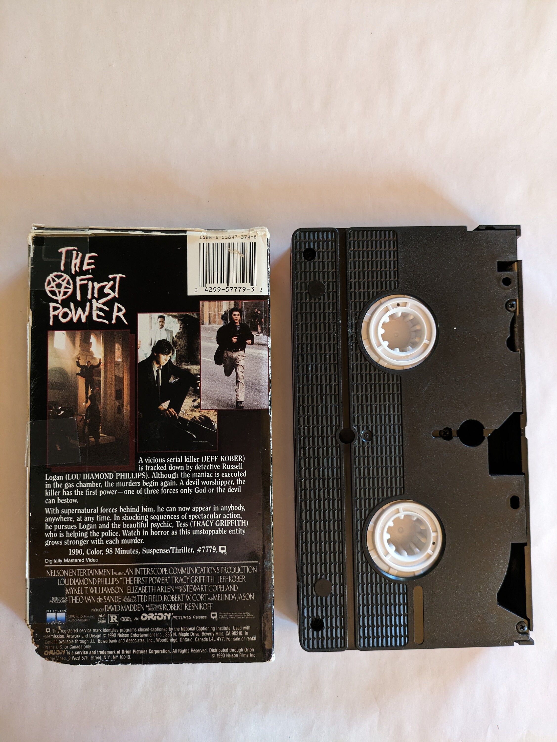 Vintage VHS Tape 1990 the First Power horror Starring Lou Diamond ...