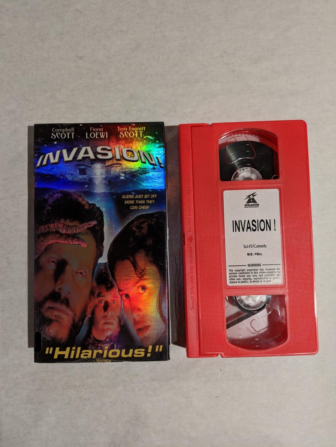 Vintage VHS Tape - 1999 - Top of the Food Chain (aka Invasion!) (scifi ...