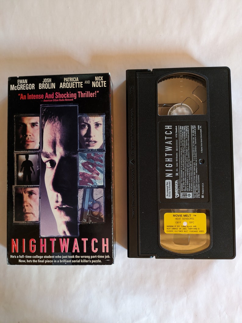 Vintage VHS Tape 1997 Night Watch horror Starring Ewan Mcgregor ...