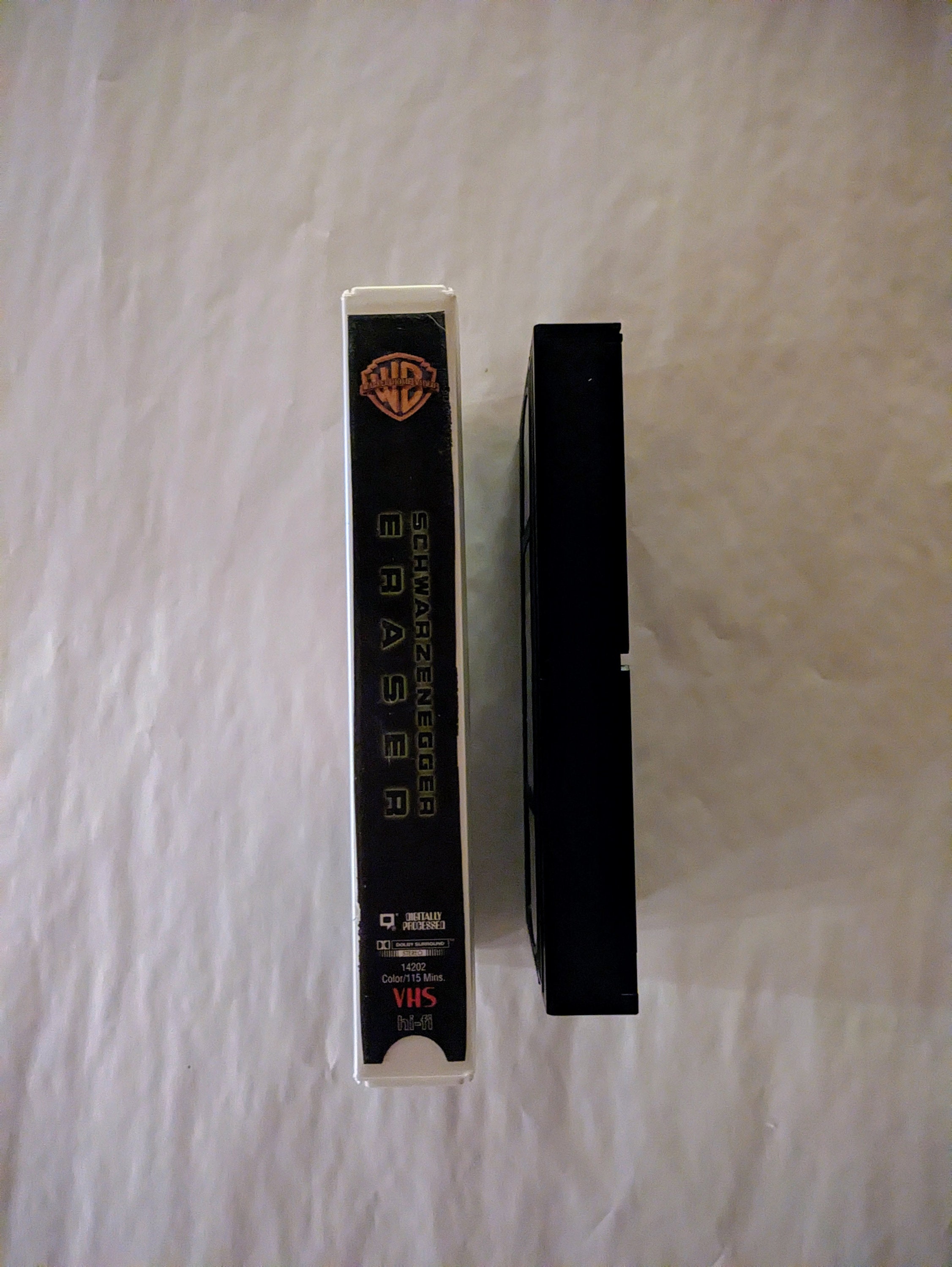 Vintage VHS Tape - 1996 - Eraser (sci-fi / Action) Starring Arnold ...