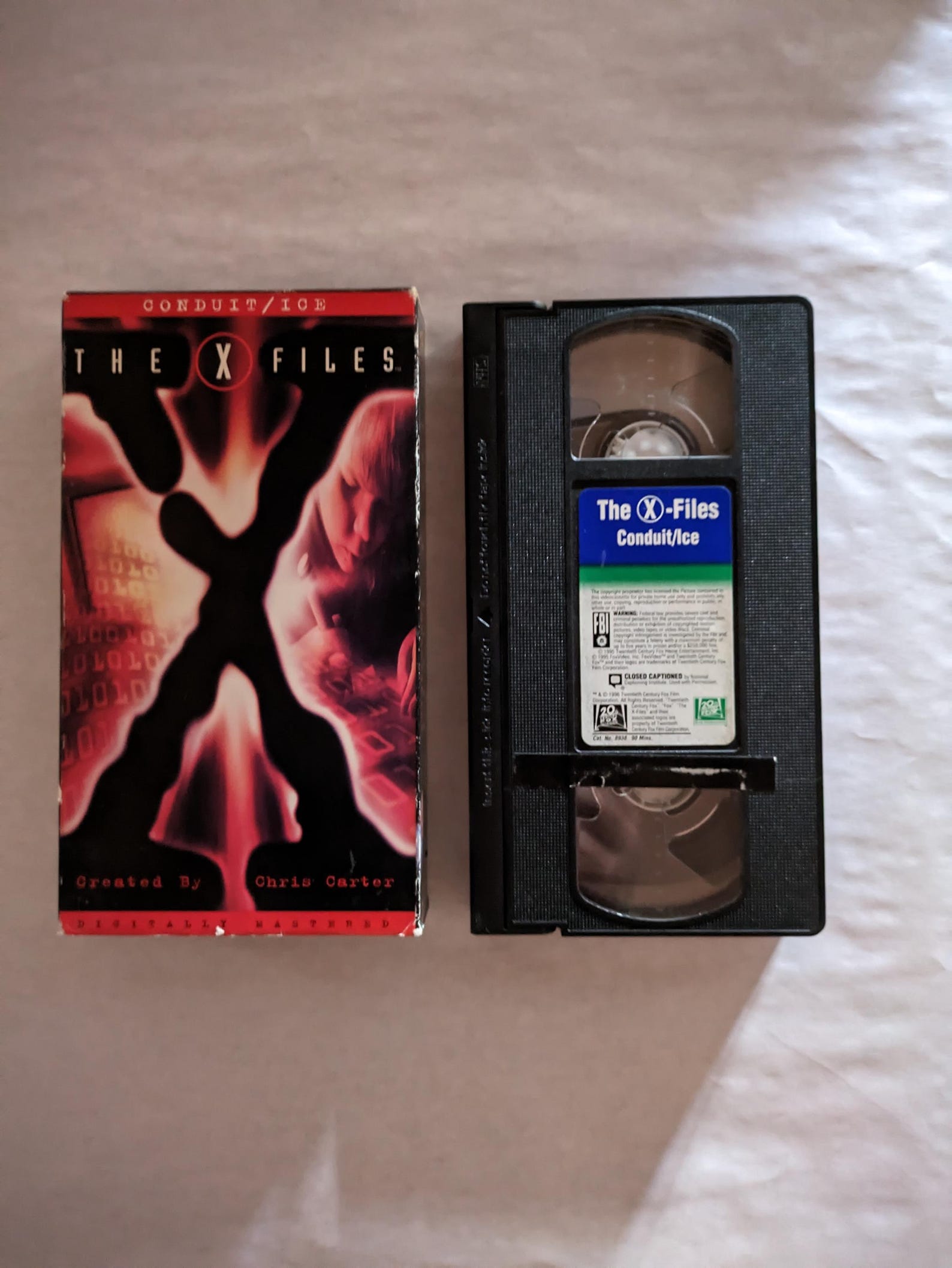 Vintage VHS Tape 1993 the X-files Season 1 sci-fi Conduit and Ice ...
