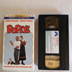 Vintage VHS Tape - 1980 - Popeye (comedy) Starring Robin Williams and ...
