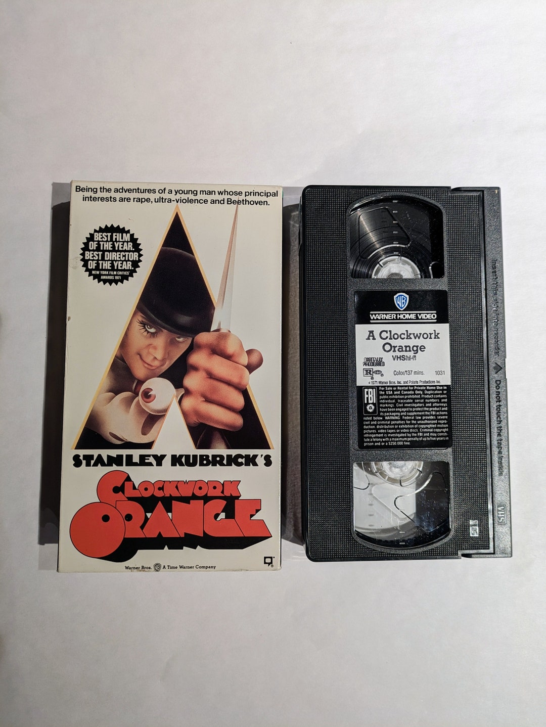 Vintage VHS Tape - 1971 - A Clockwork Orange (dystopian Sci-fi ...