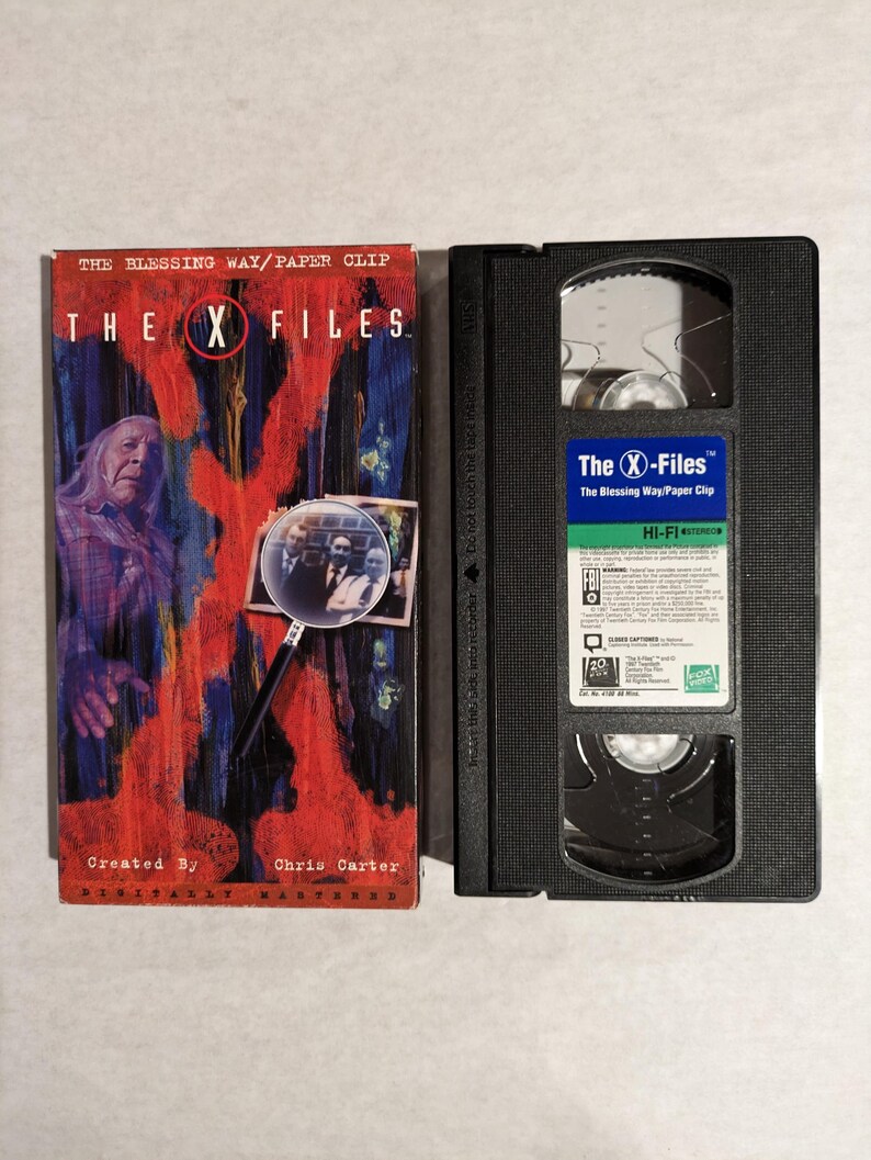 Vintage VHS Tape - 1995 - the X-files Season 3 (sci-fi) - the Blessing ...