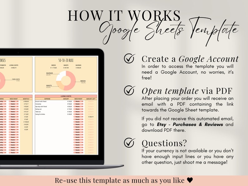 Monthly Budget Planner, Monthly Budget Spreadsheet, Google Sheets ...
