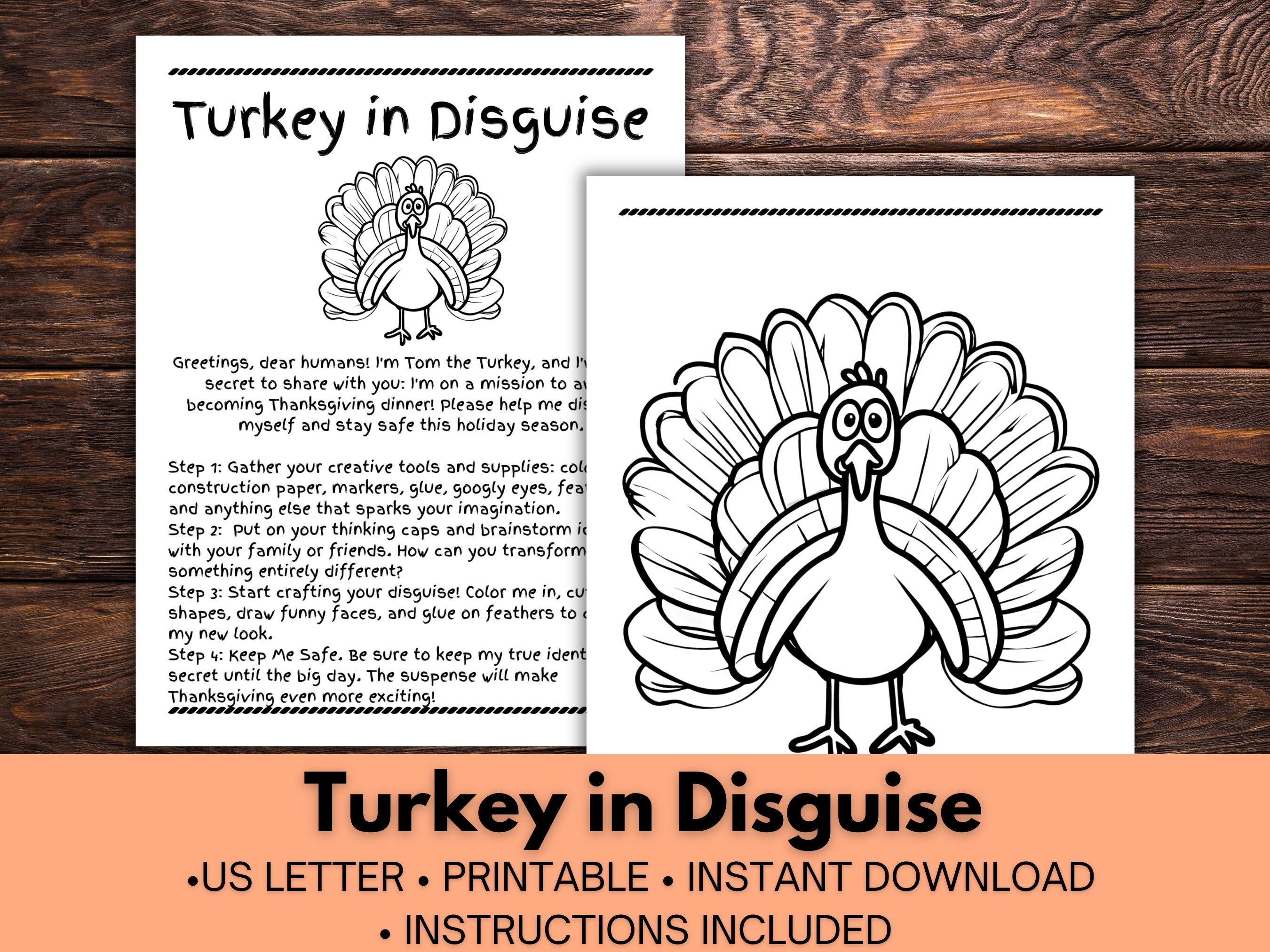 Disguise a Turkey, Turkey in Disguise Thanksgiving Activity, Tom the ...