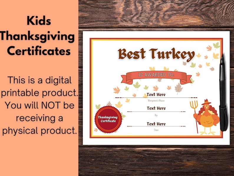 Editable Dinner Certificate, Certificate of Achievement, Certificate of ...