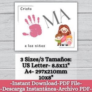 Spanish Handprint Art, Christian Preschool Activities, Handprint Craft ...