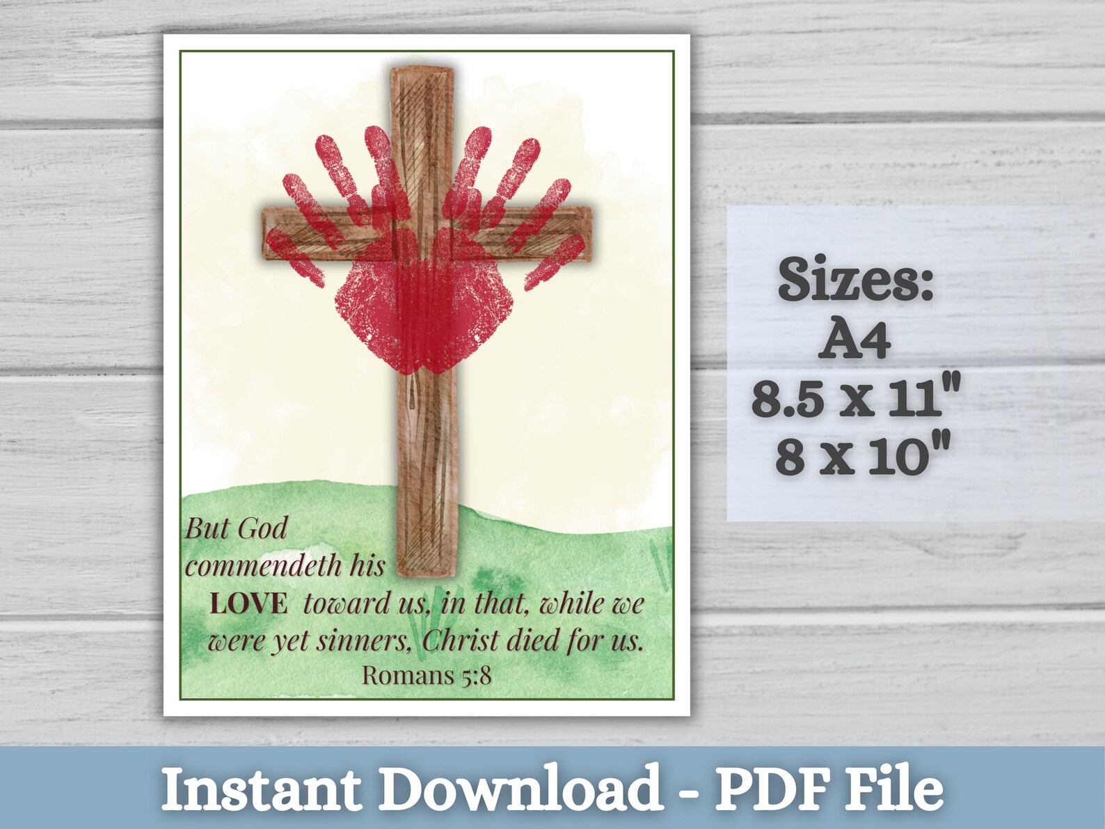 Christian Easter Handprint Craft Art, Religious Crafts for Kids Toddler ...