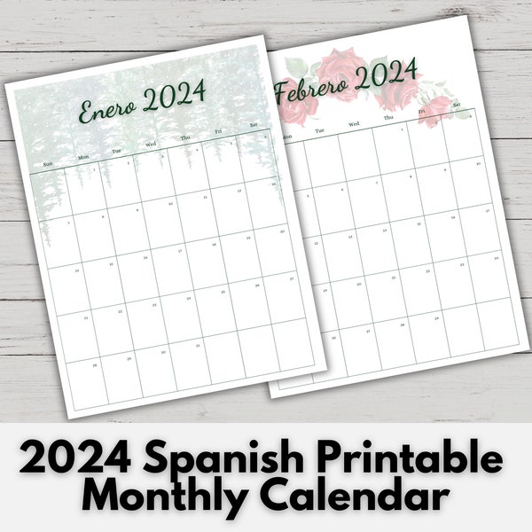 Monthly Calendar - Etsy