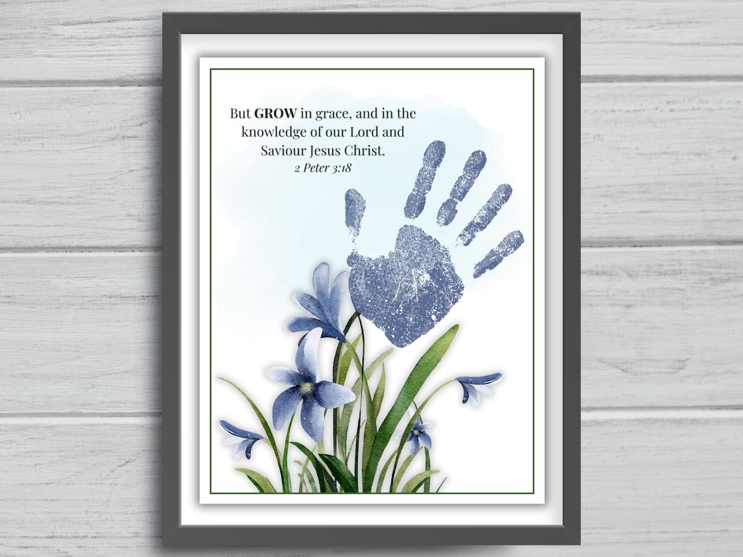 Flower Handprint Craft Art, Religious Craft for Kids Toddler Baby ...