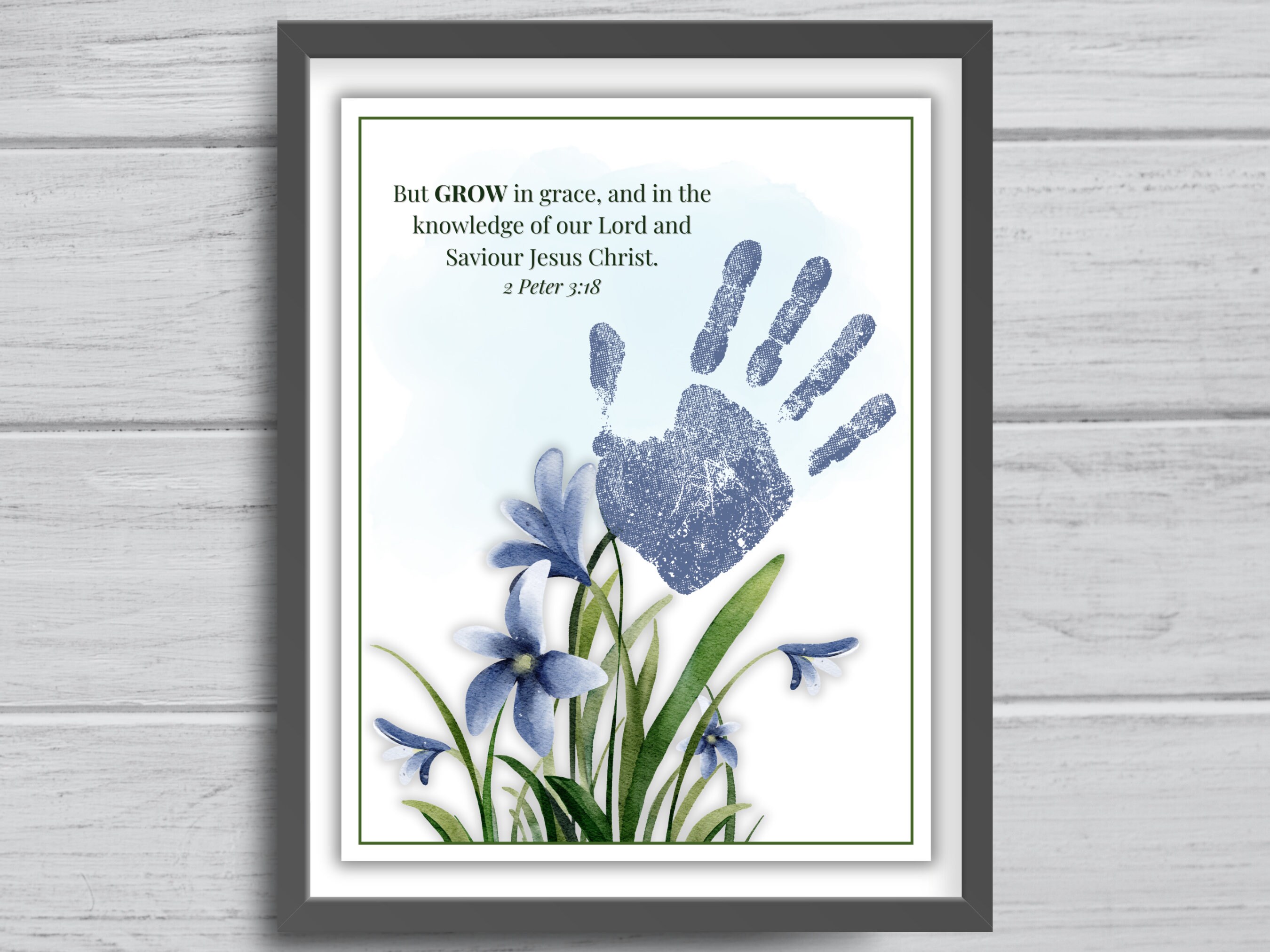 Flower Handprint Craft Art, Religious Craft for Kids Toddler Baby ...