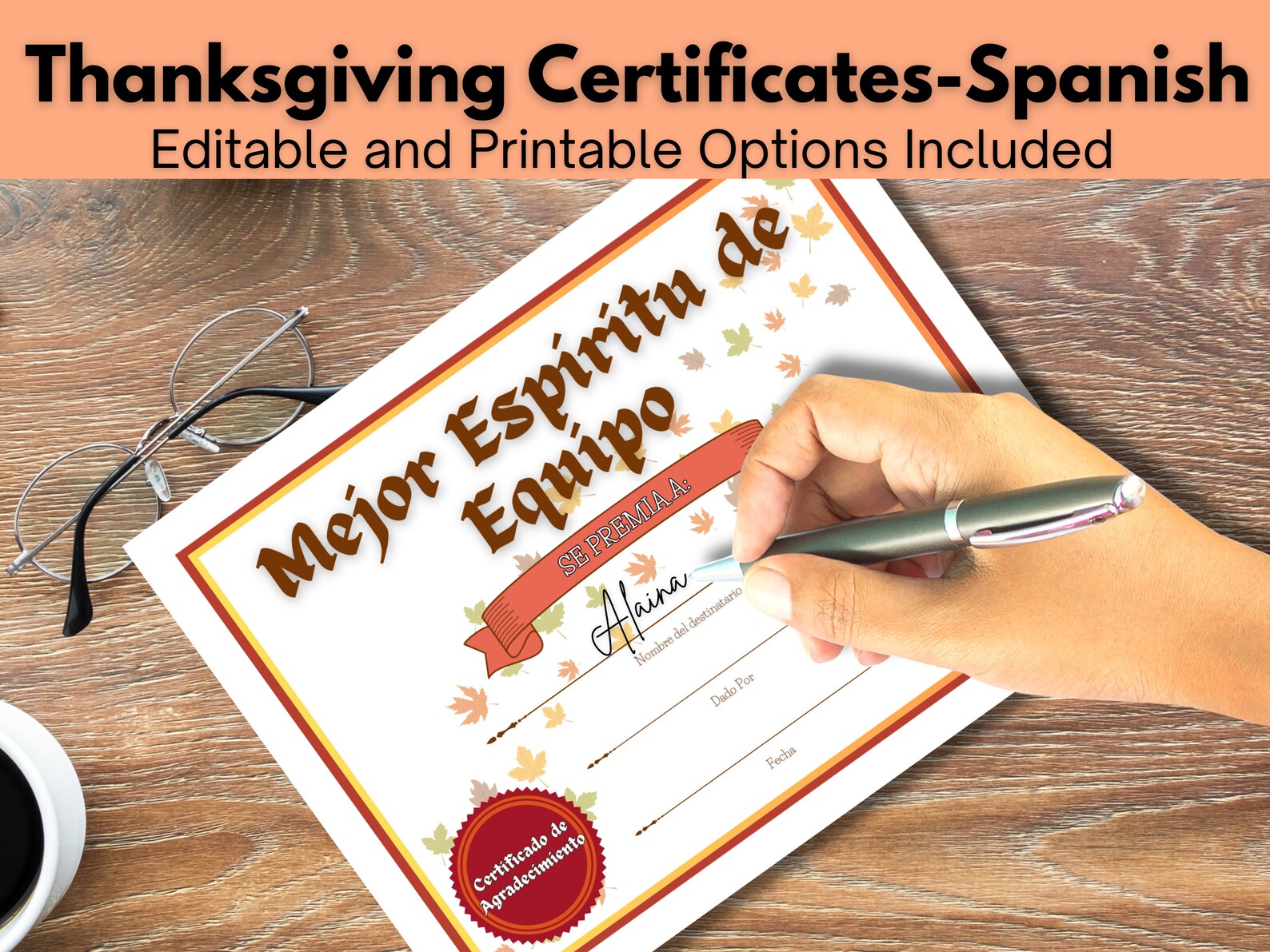 Editable Spanish Kids Certificate, Spanish Certificate of Achievement ...