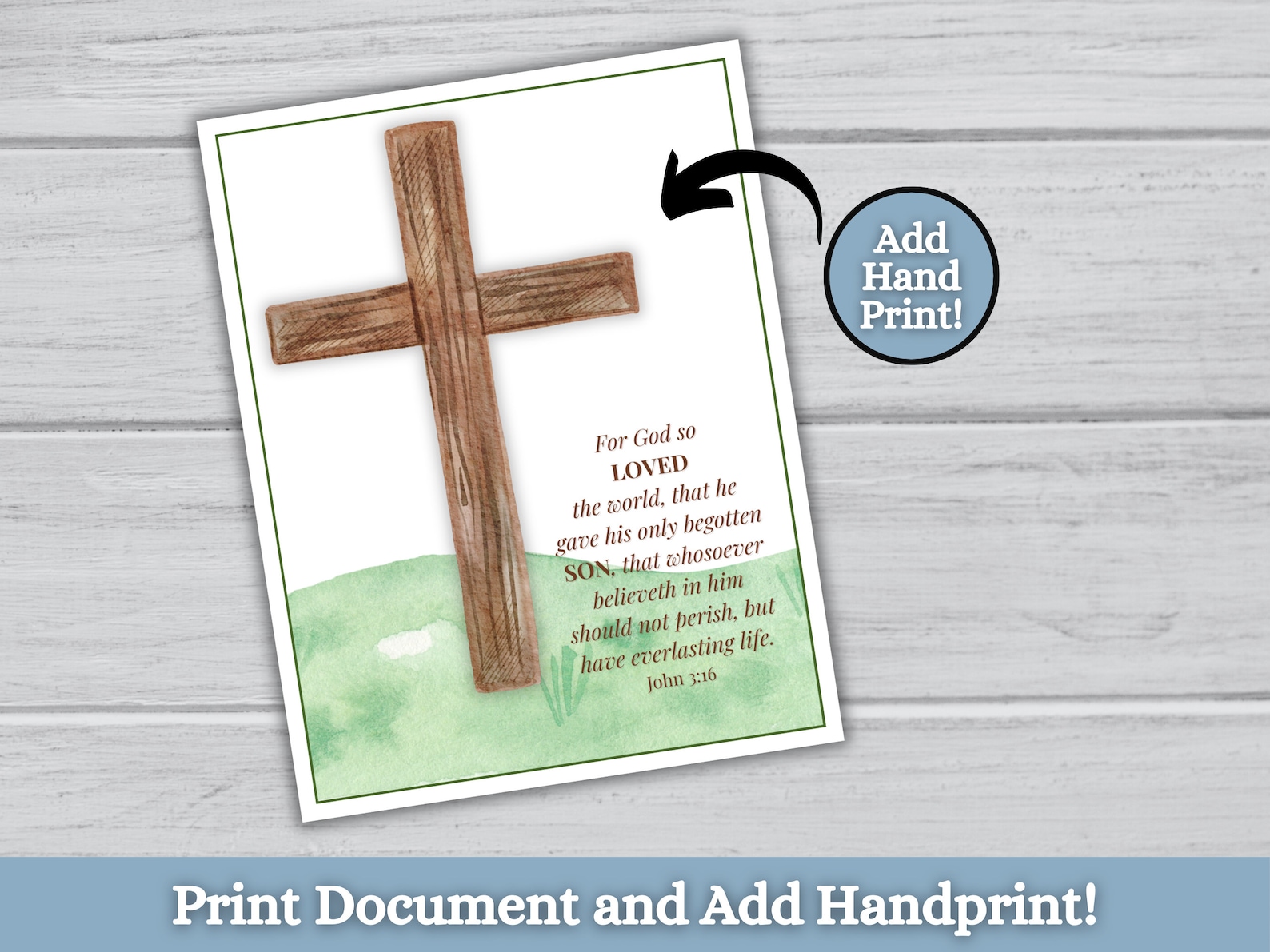 Christian Easter Handprint Craft Art, Religious Craft for Kids Toddler ...