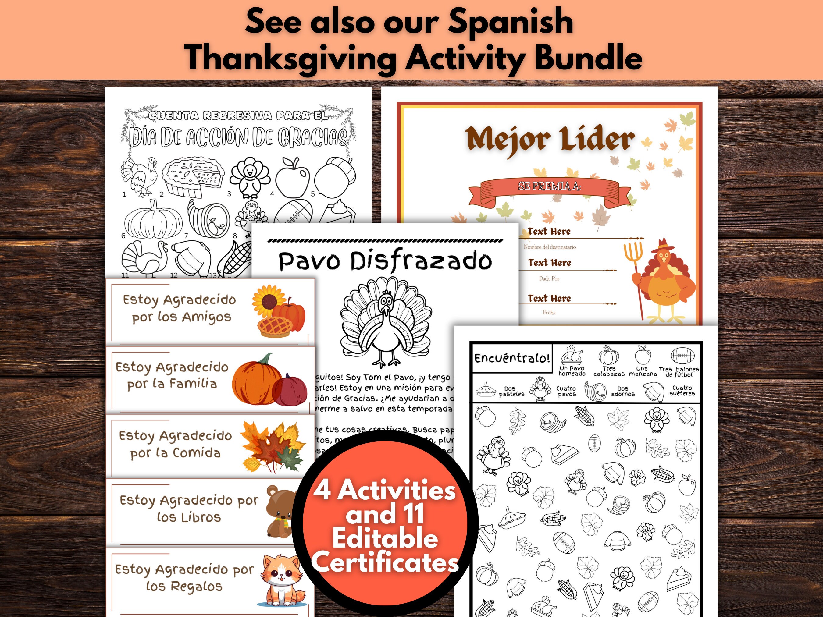 Editable Spanish Kids Certificate, Spanish Certificate of Achievement ...