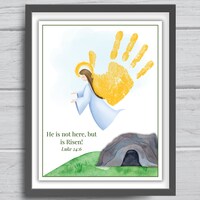 Christian Easter Handprint Craft Art, Religious Craft for Kids Toddler ...