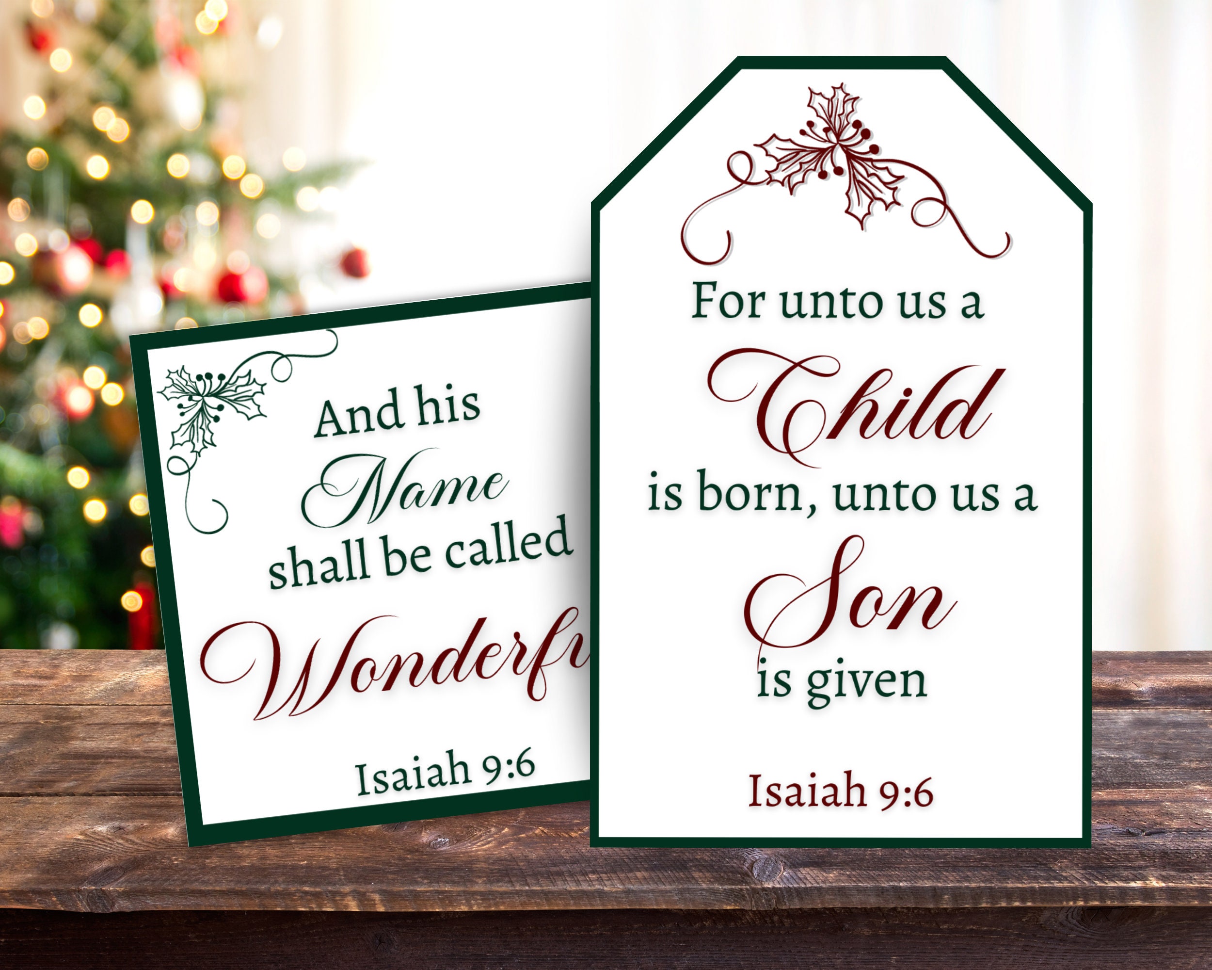 Names of Jesus Gift Tags, Christmas Gift Tags, Names of Christ Tags ...