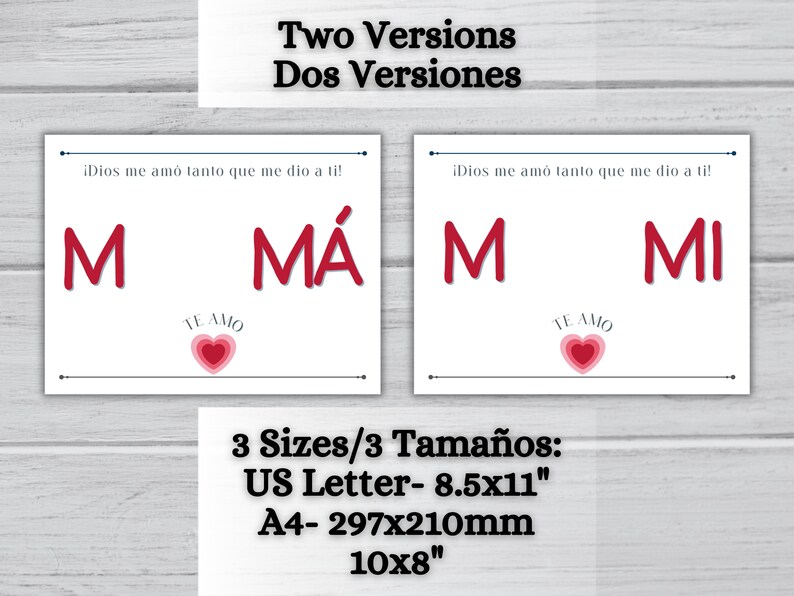 Spanish Handprint Art, Mom Handprint Craft, Christian Valentine ...