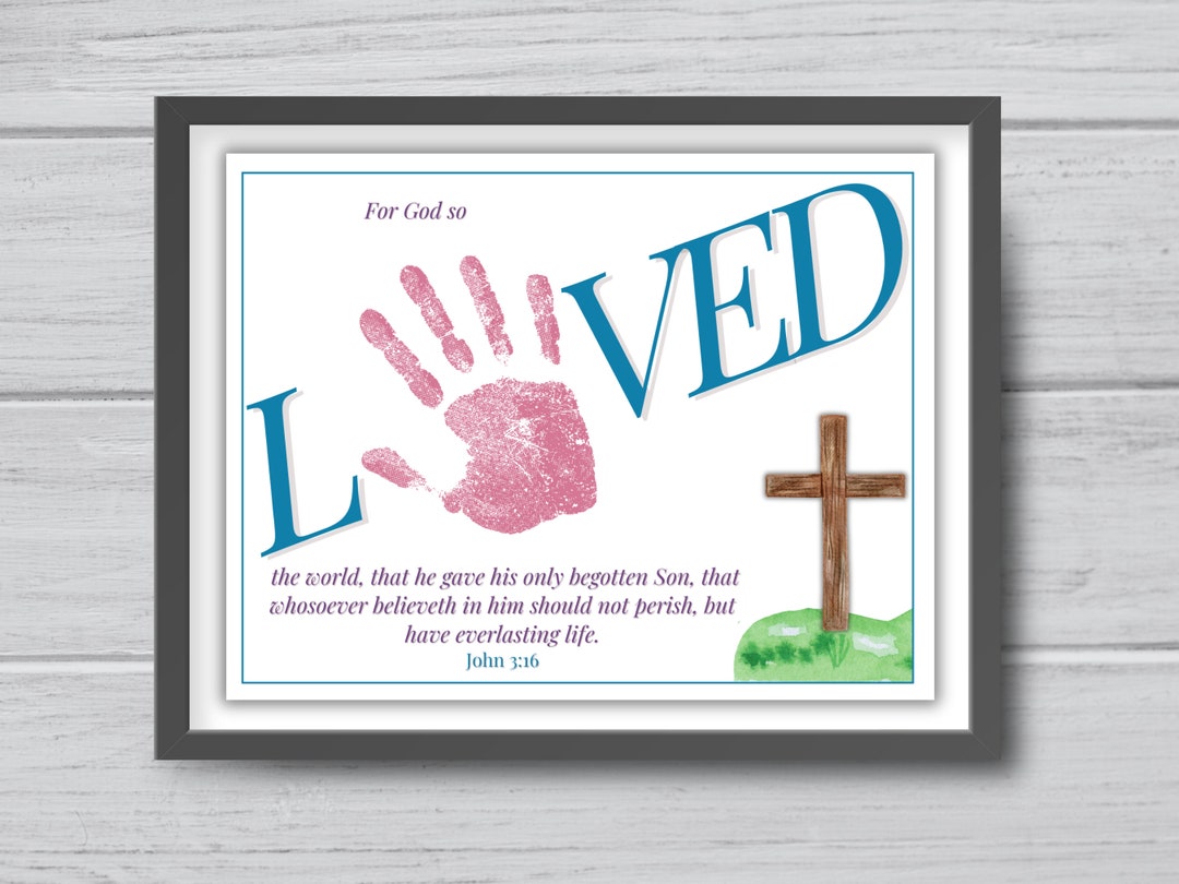 Christian Easter Handprint Craft Art, Religious Craft for Kids Toddler ...
