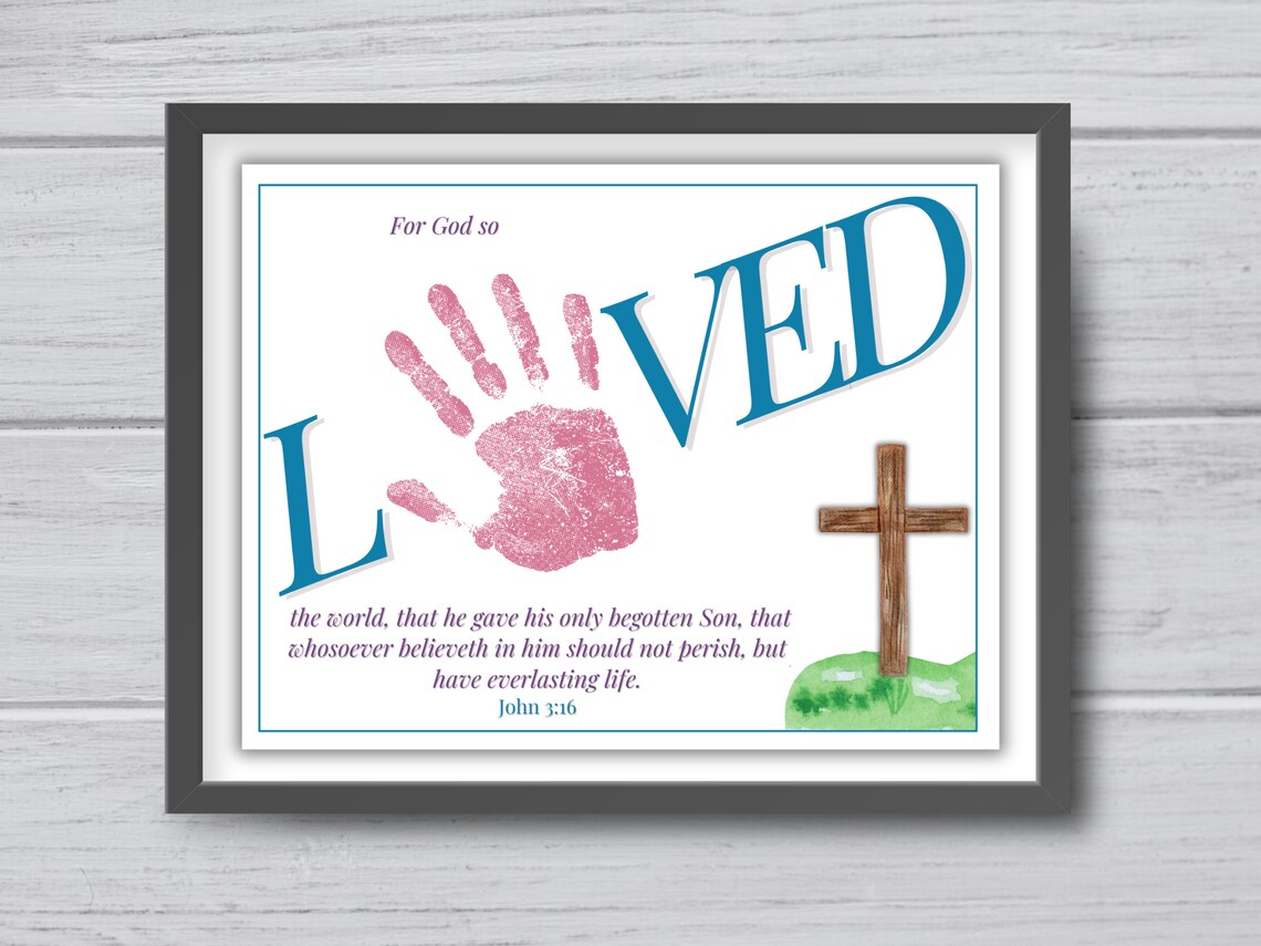 Christian Easter Handprint Craft Art, Religious Craft for Kids Toddler ...