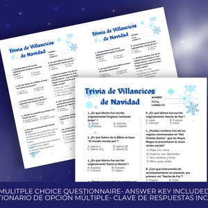 Spanish Christmas Carol Trivia, Christmas Song Trivia Game, Spanish ...