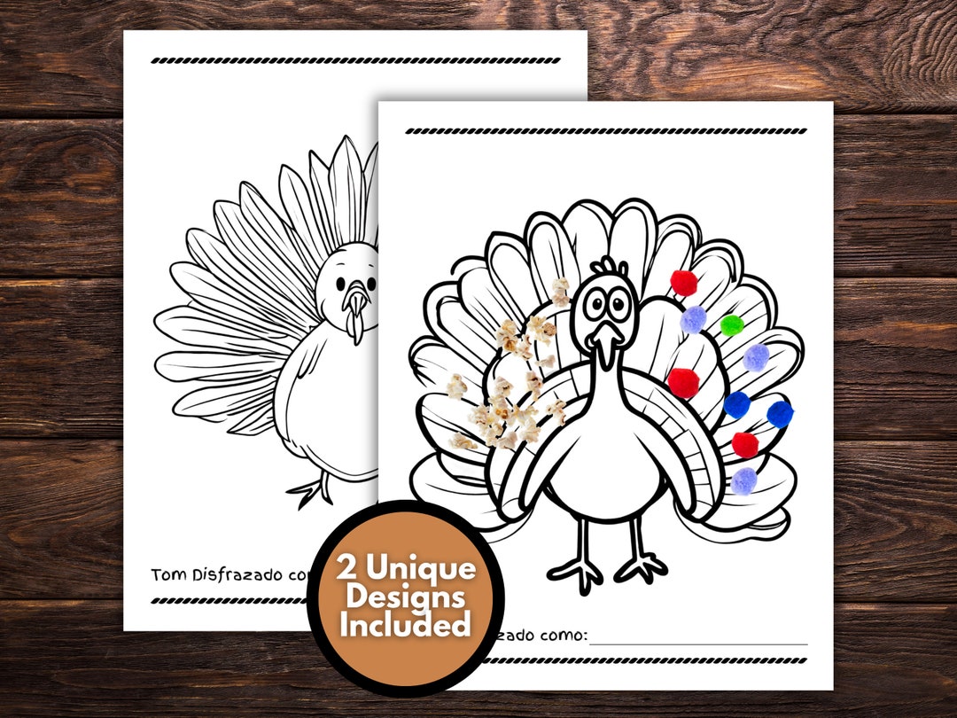 Disguise a Turkey, Turkey in Disguise in Spanish, Spanish Thanksgiving ...