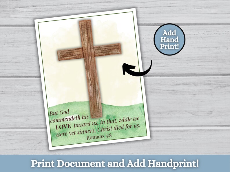 Christian Easter Handprint Craft Art, Religious Crafts for Kids Toddler ...