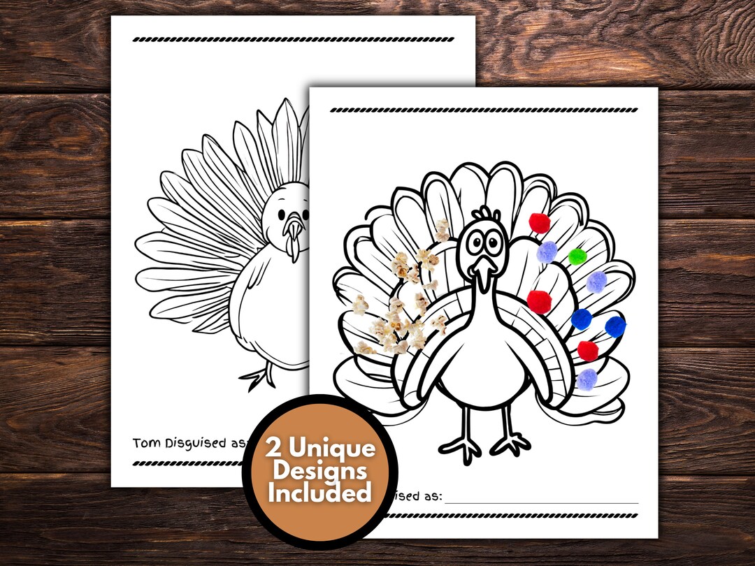 Disguise a Turkey, Turkey in Disguise Thanksgiving Activity, Tom the ...