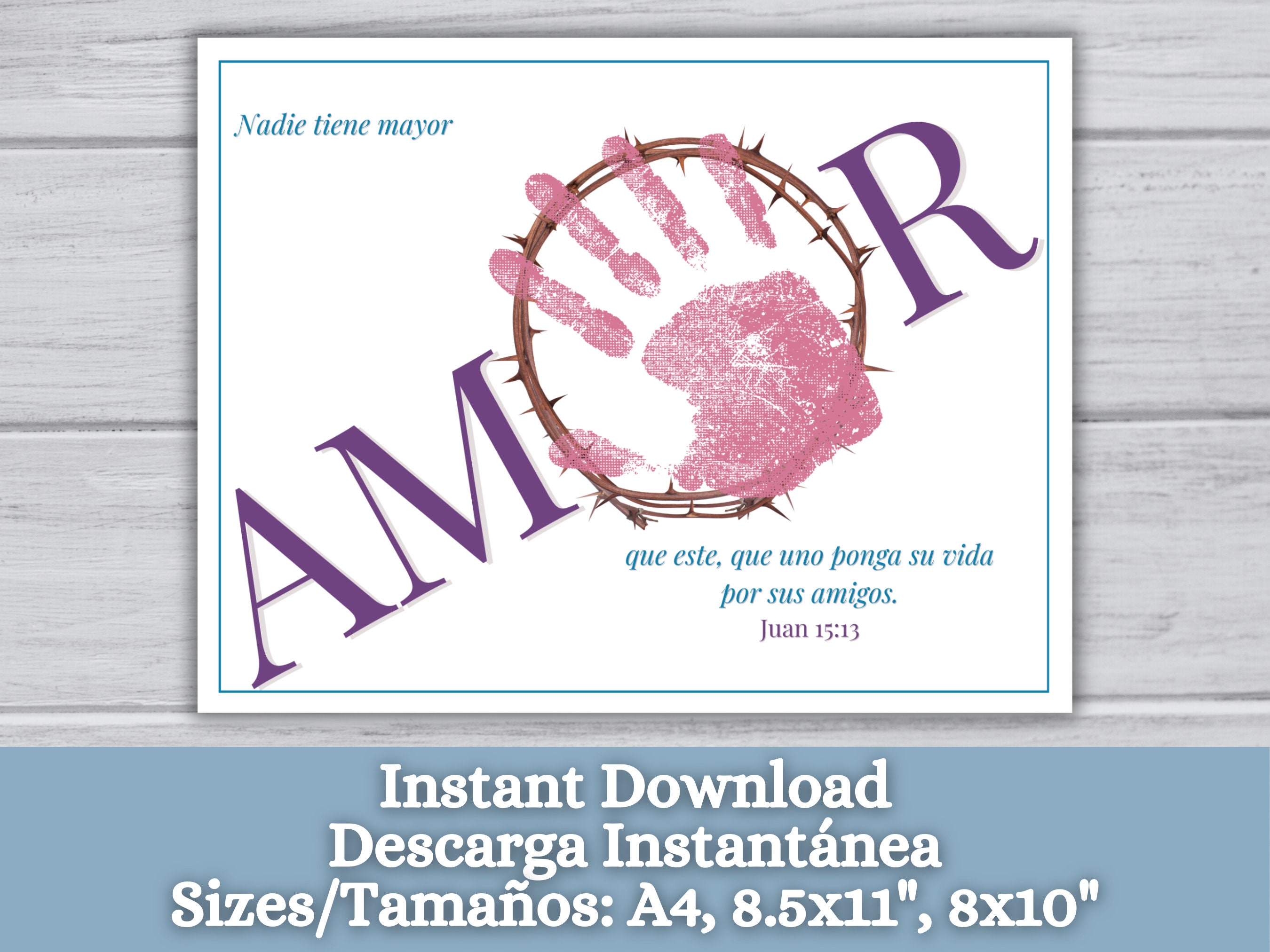 Spanish Christian Easter Handprint Craft Art, Religious Craft for Kids ...