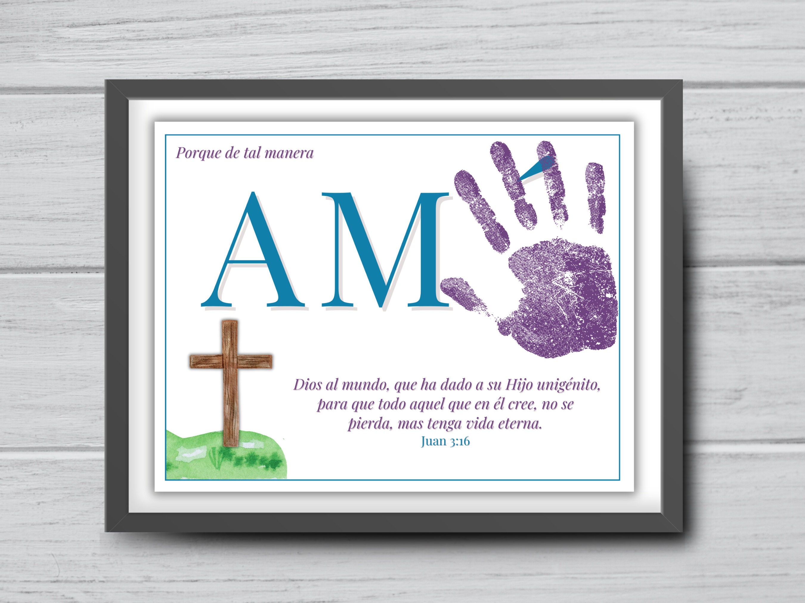 Spanish Christian Easter Handprint Craft Art, Religious Craft for Kids ...