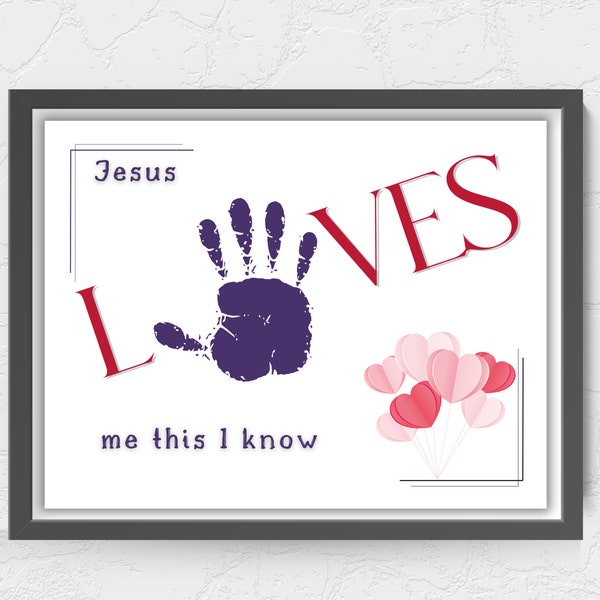 Jesus Loves Me Craft - Etsy