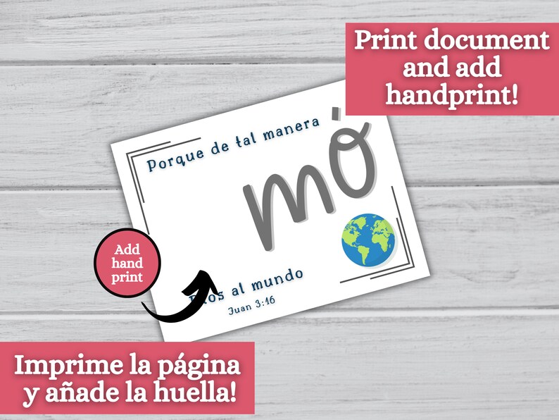 John 3:16 Handprint Art, Christian Preschool Activities, Handprint ...