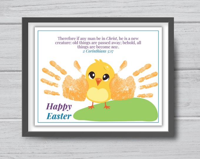 Easter Paper Craft Printable, DIY Keepsake Christian Art for Kids ...