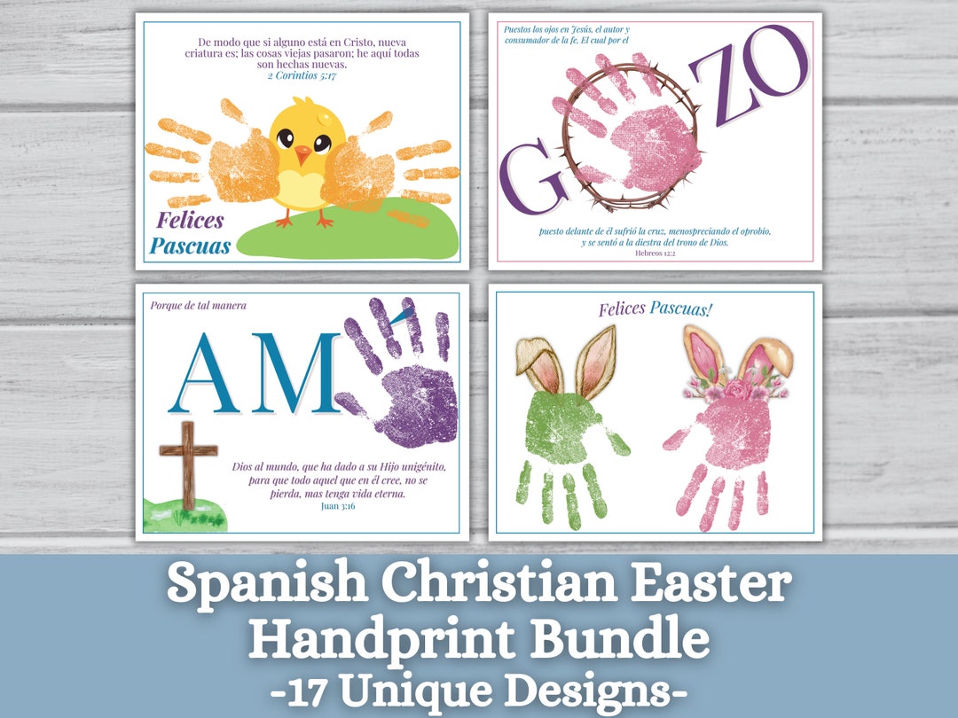 Spanish Christian Easter Handprint Footprint Craft Art, Religious ...