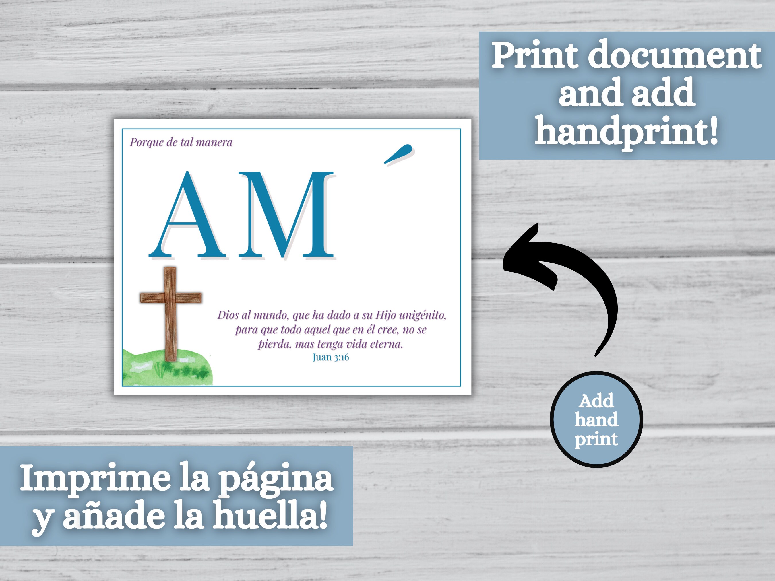 Spanish Christian Easter Handprint Craft Art, Religious Craft for Kids ...