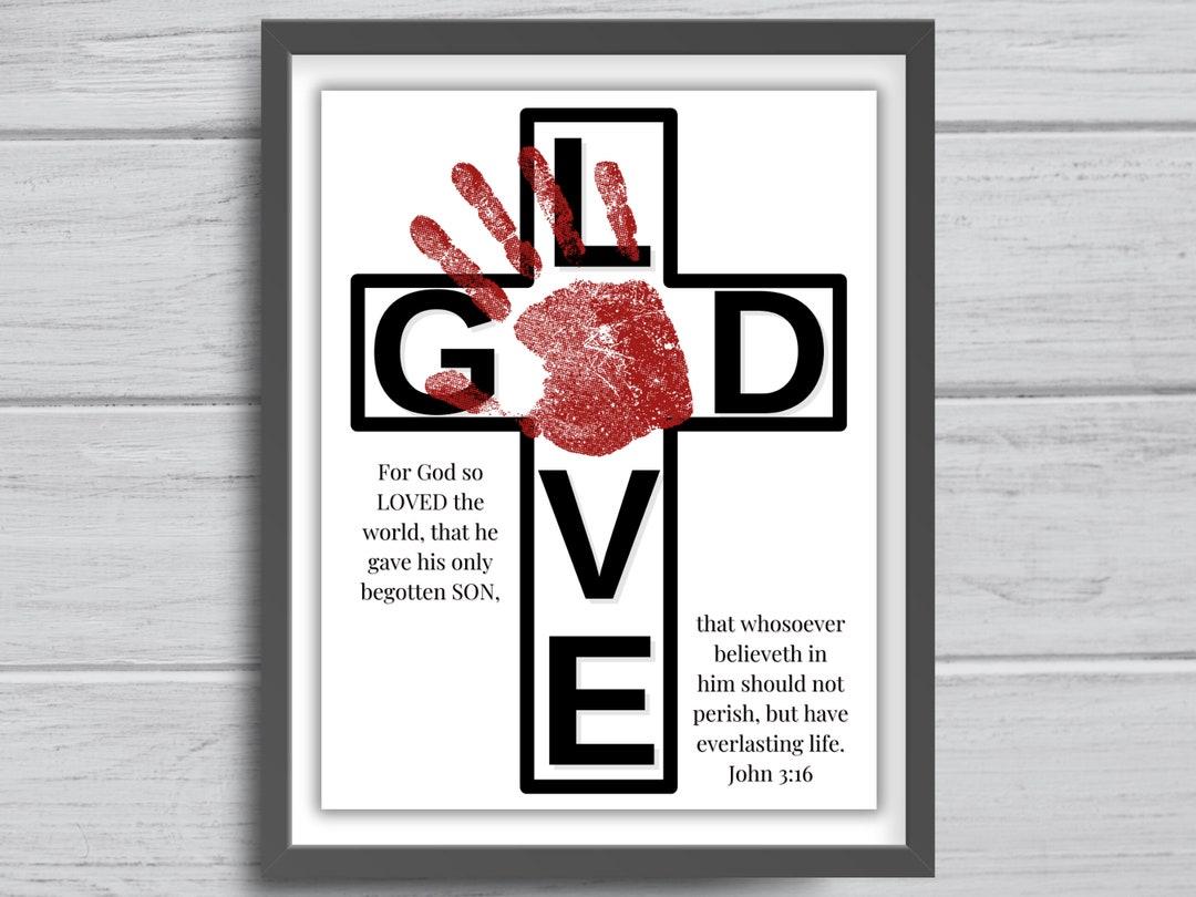 Christian Easter Handprint Craft Art, Religious Craft for Kids Toddler ...