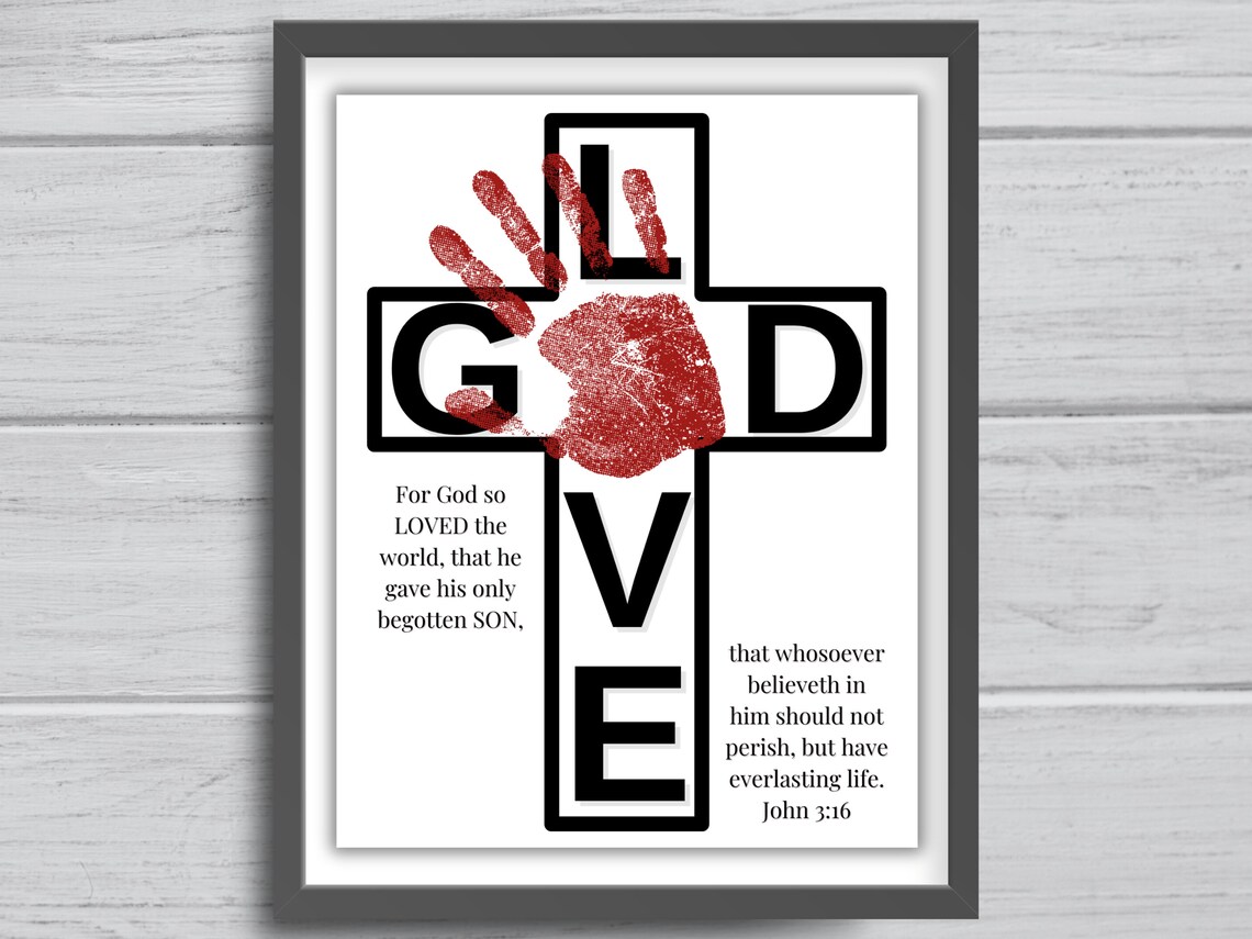 Christian Easter Handprint Craft Art, Religious Craft for Kids Toddler ...