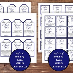 Thank You Gift Tags, Christian Appreciation, Volunteer Appreciation ...