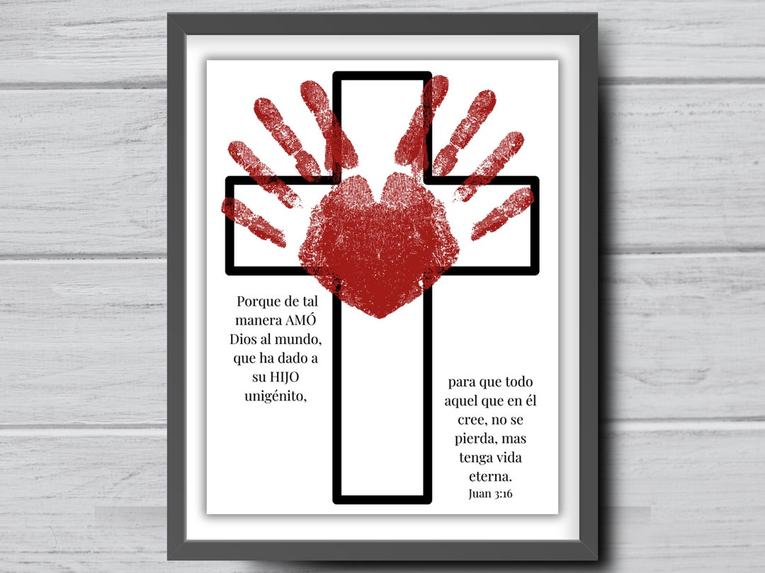 Spanish Christian Easter Handprint Craft Art, Religious Craft for Kids ...